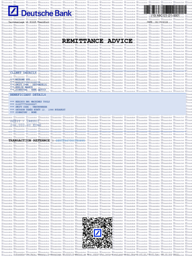 Remittance Advice for Netkome Ltd | PDF