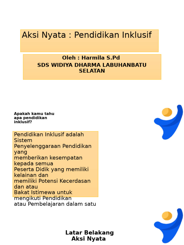 Aksi Nyata PENDIDIKAN INLUSIF FINISH MILA | PDF