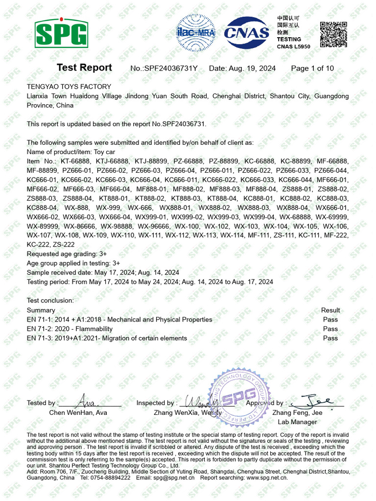 Children's Product Test Report 4 | PDF | Chemistry | Materials