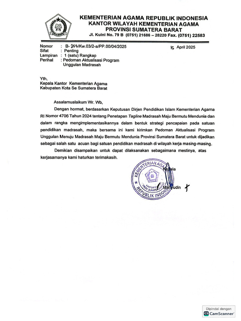 Panduan Program Unggulan Madrasah | PDF