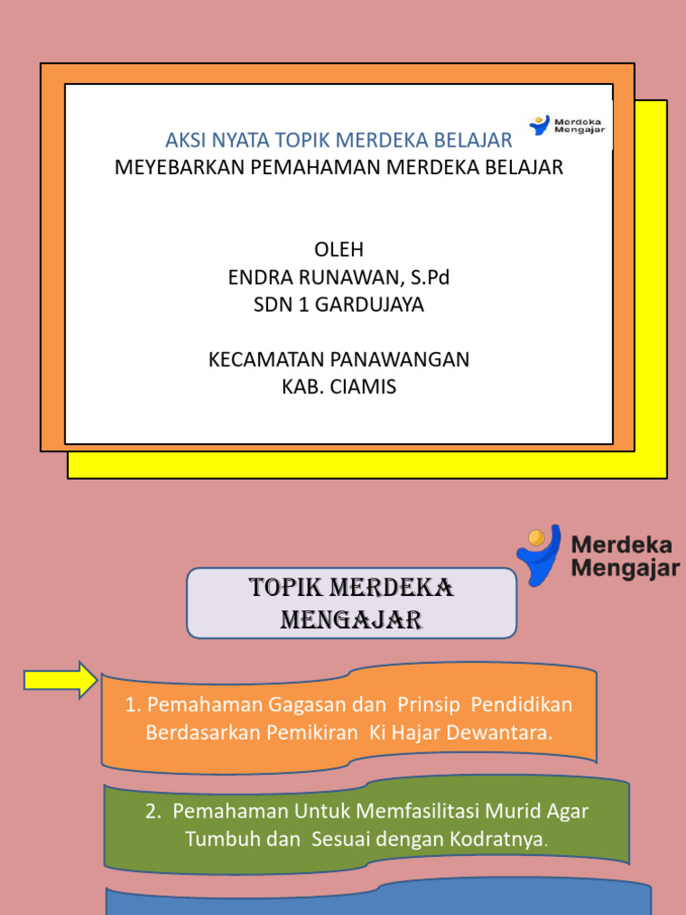 AKSI NYATA MERDEKA MENGAJAR | PDF