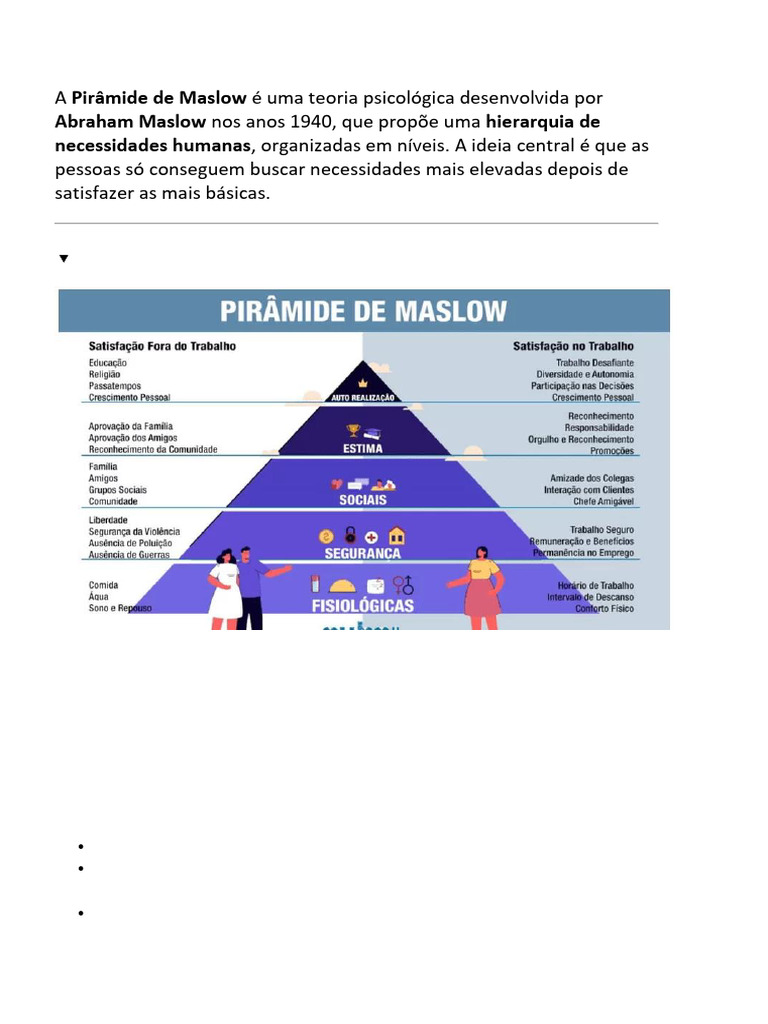 Piramide de Maslow | PDF