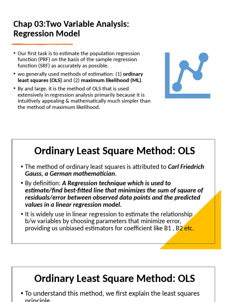 Ch 3 Two Variable Analysis & Estimation | PDF