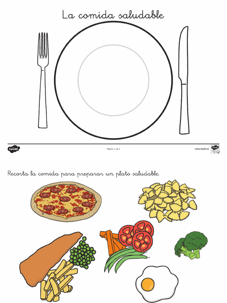 La Comida Saludable Ficha de Actividad - 111314 | PDF