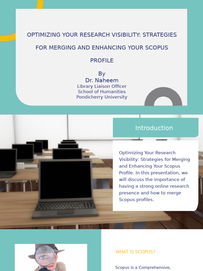 Merging and Enhancing Your Scopus Profile Naheem Pu | PDF | Scholarly Communication ...