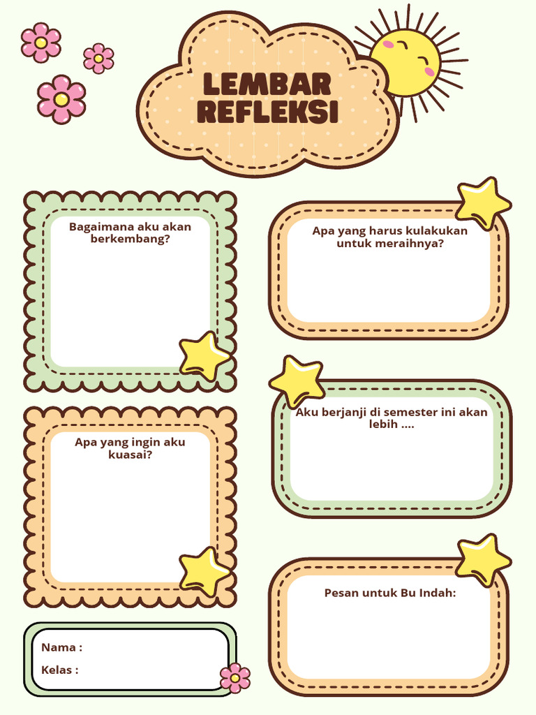 Refleksi Pembelajaran Siswa | PDF
