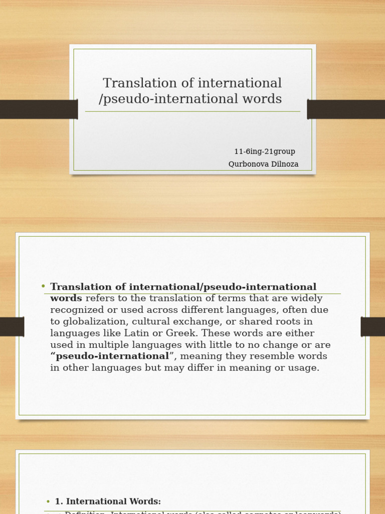 Презентация Microsoft PowerPoint | PDF | Translations | Word