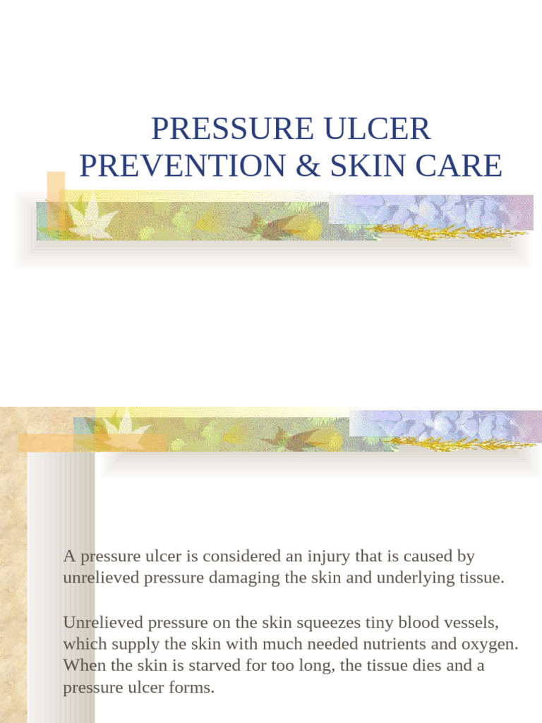 Pressureulcerpreventionskincare-100212060203-Phpapp01 (Autosaved) | PDF ...