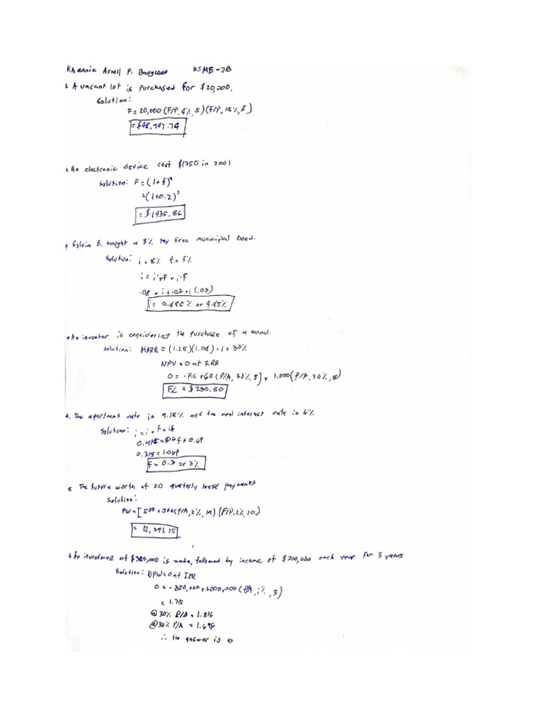 Solution Long Exam No.6 | PDF