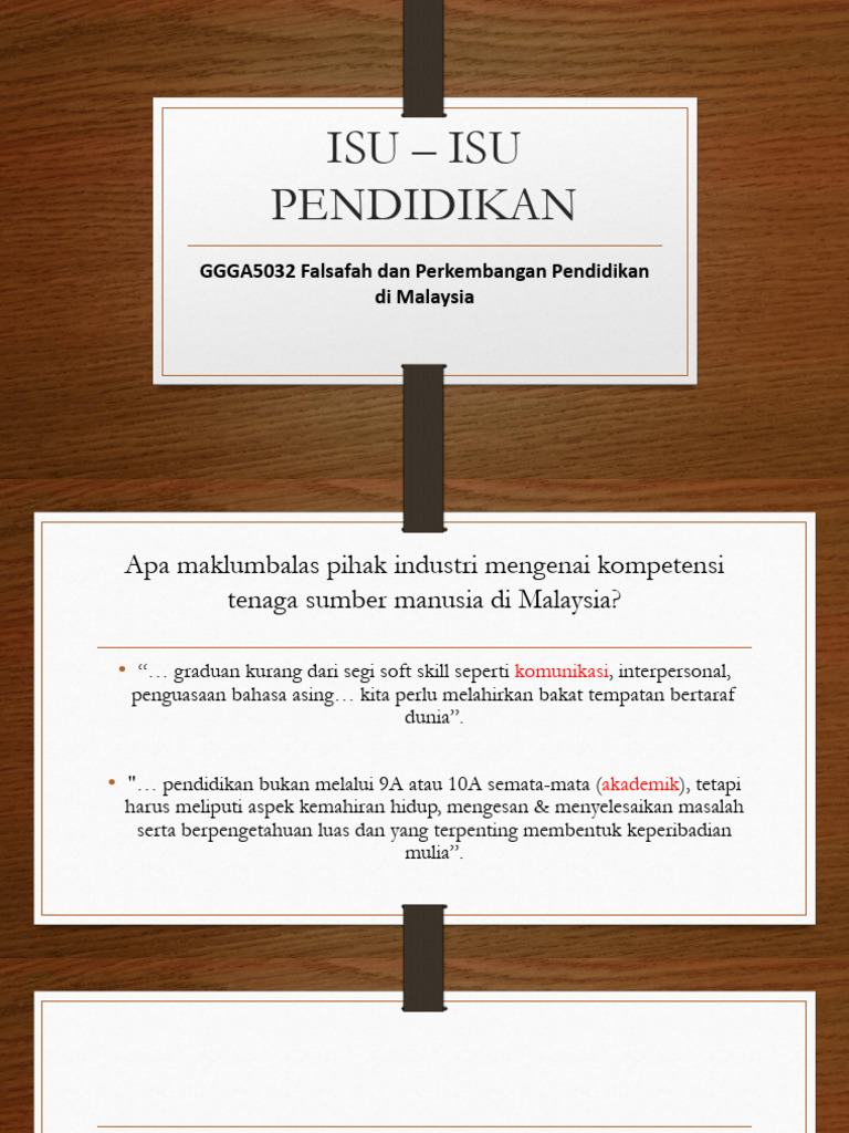 5 Isu - Isu Pendidikan - SC | PDF