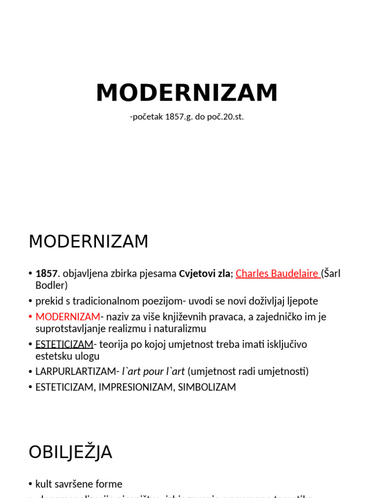 Modernizam | PDF
