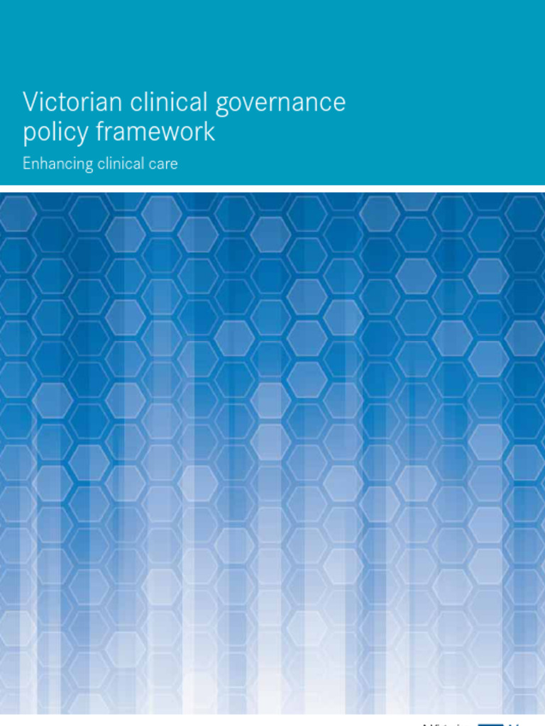 Victorian Clinical Governance Framework | PDF | Governance | Social Policy