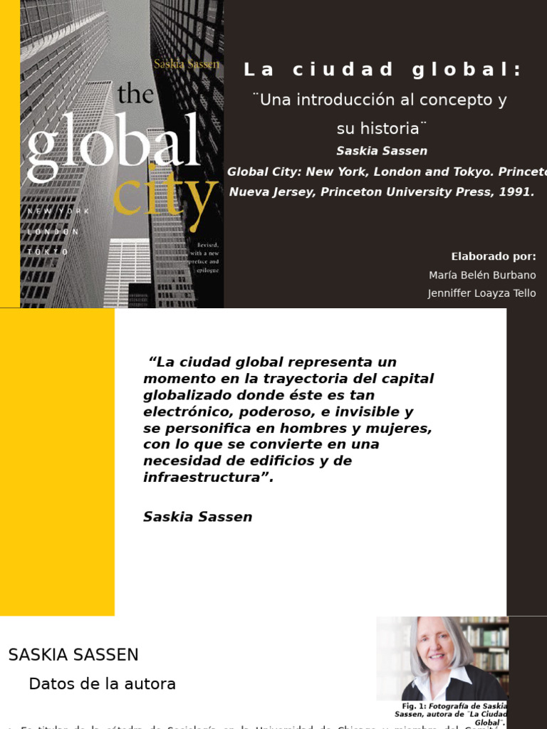 La Ciudad Global Saskia Sassen | PDF | Economias | Business
