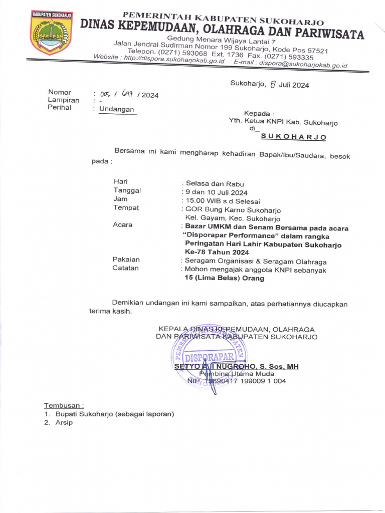 Undangan KNPI_001 | PDF