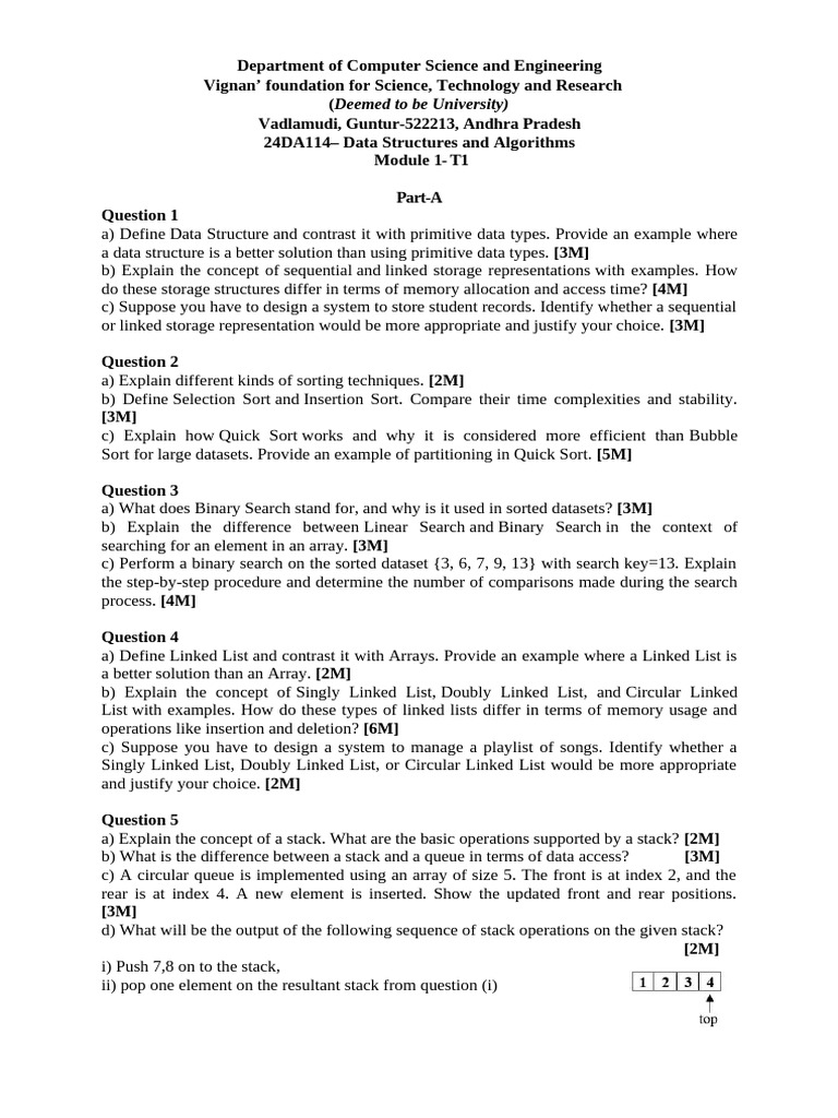Data Structures and Algorithms Overview | PDF | Time Complexity | Data Structure