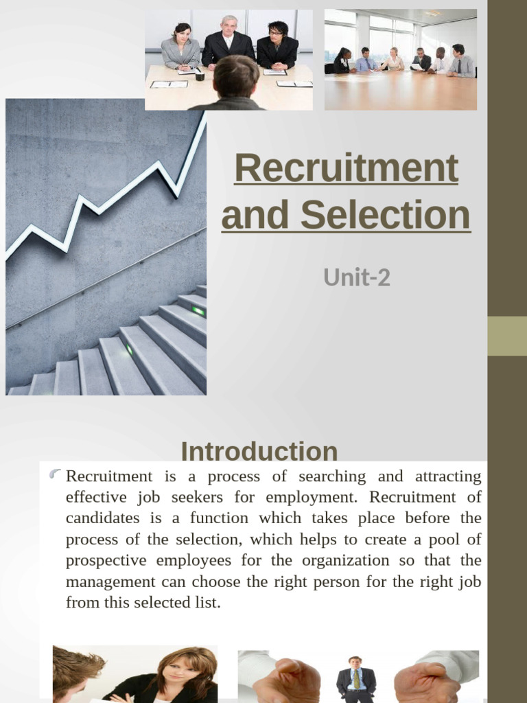 Recruitment and Section | PDF | Recruitment | Employment