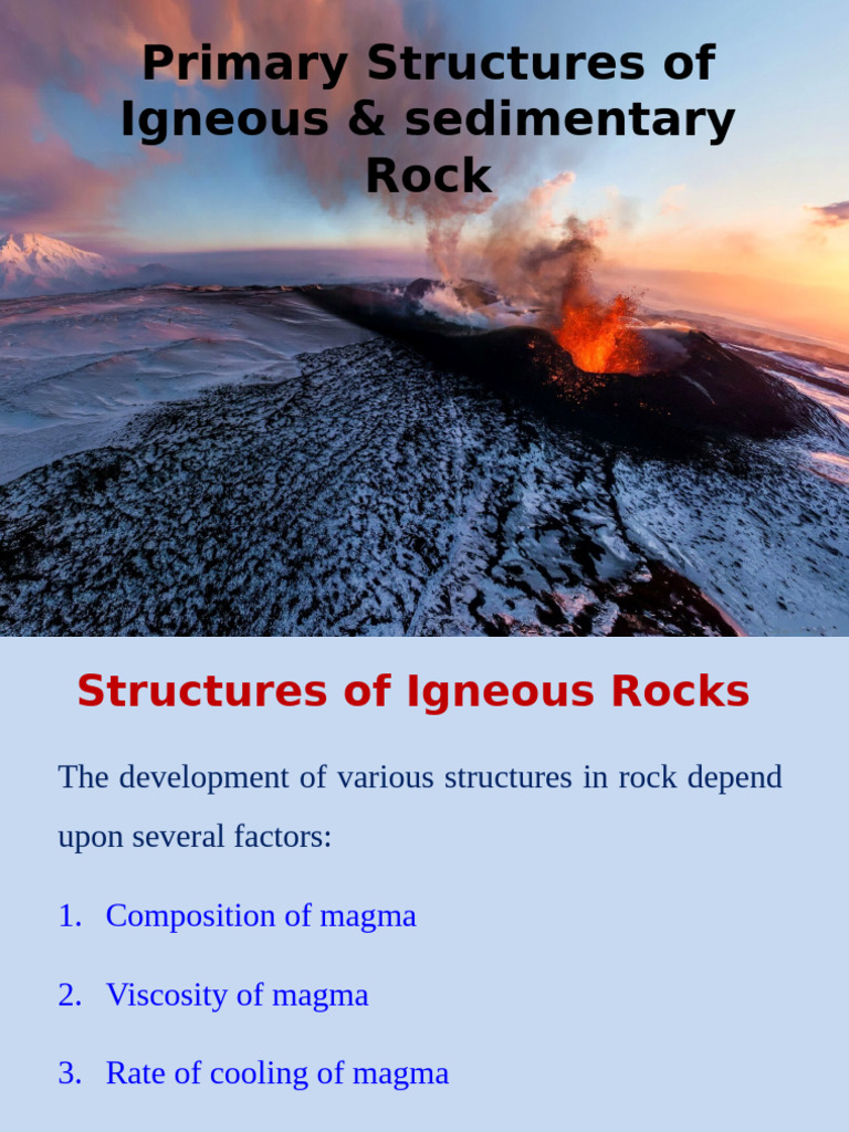Primary Structures | PDF | Lava | Igneous Rock