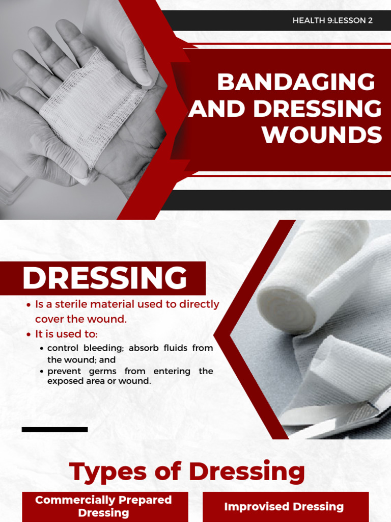 Bandaging And Dressing Wounds Pdf Wound Necktie