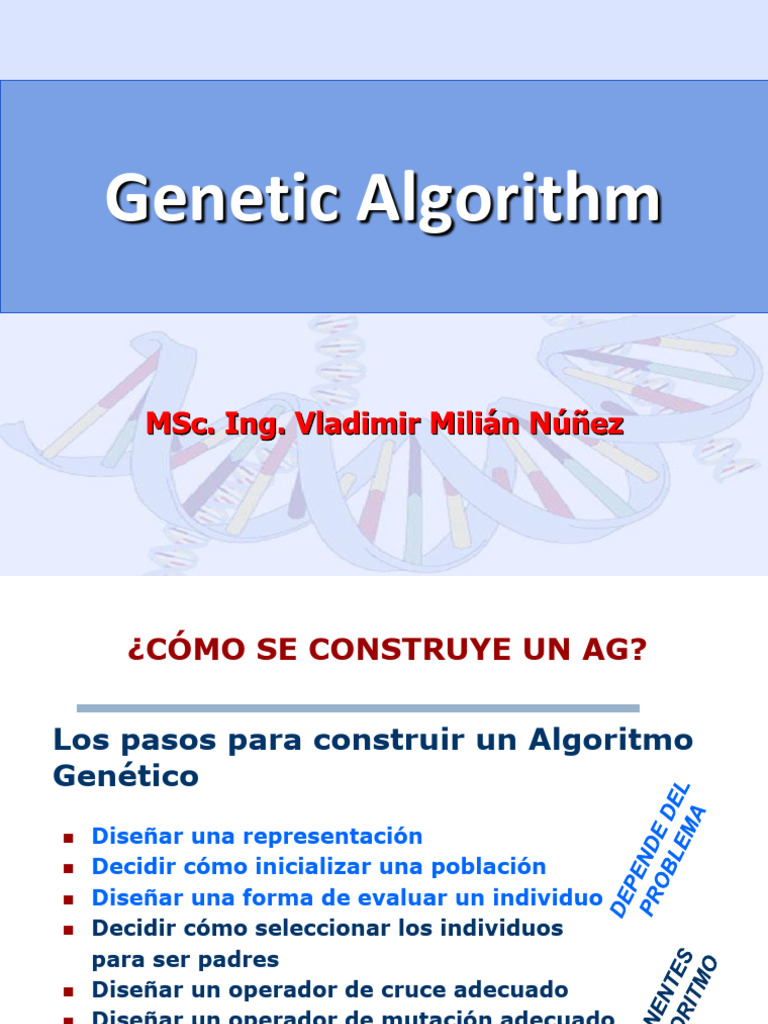 Pasos para Construir un Algoritmo Genético | PDF | Biología | Evolución ...