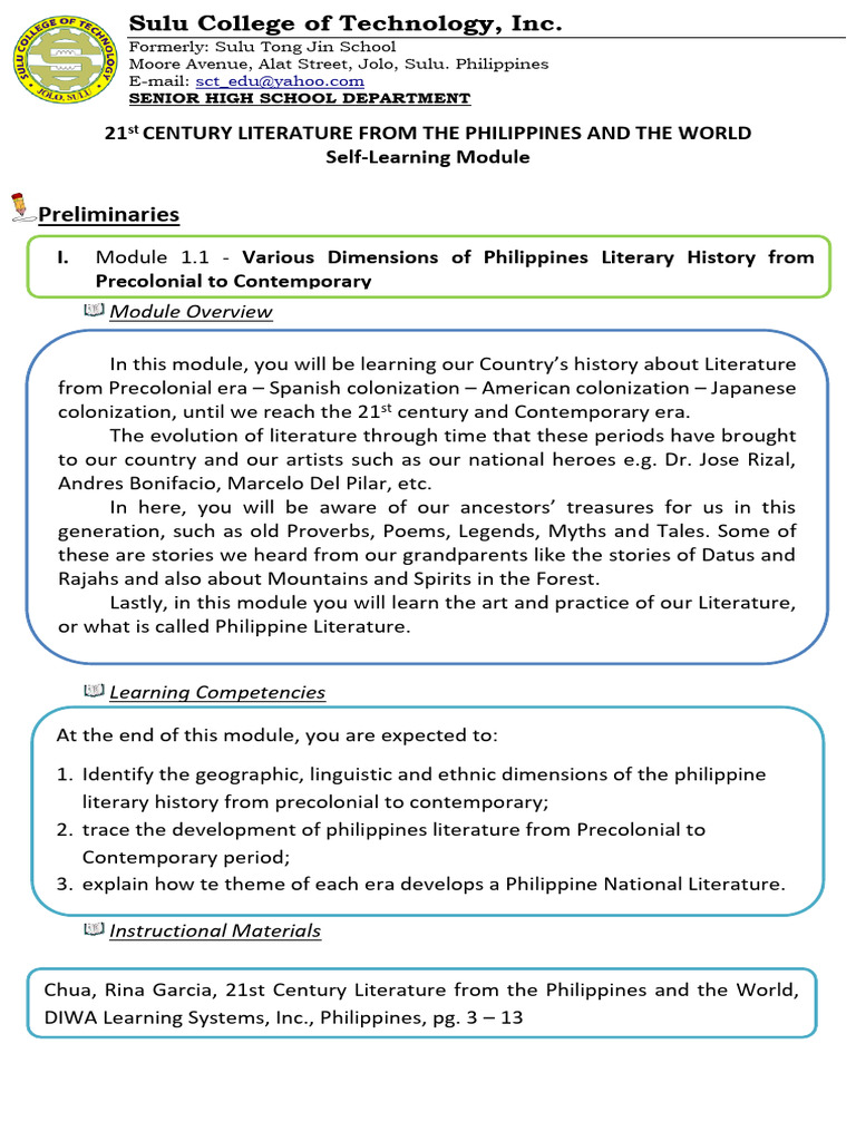 HUM111 Learning Module (1) | PDF | Philippines