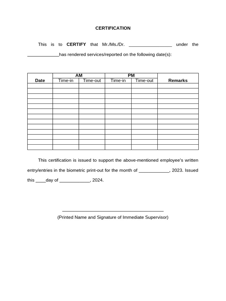 Certification Biometric | PDF