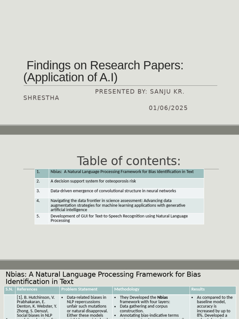 AI Applications in Research Papers | PDF | Speech Synthesis | Cognition