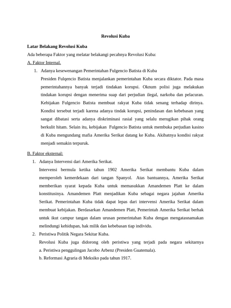 Revolusi Kuba | PDF