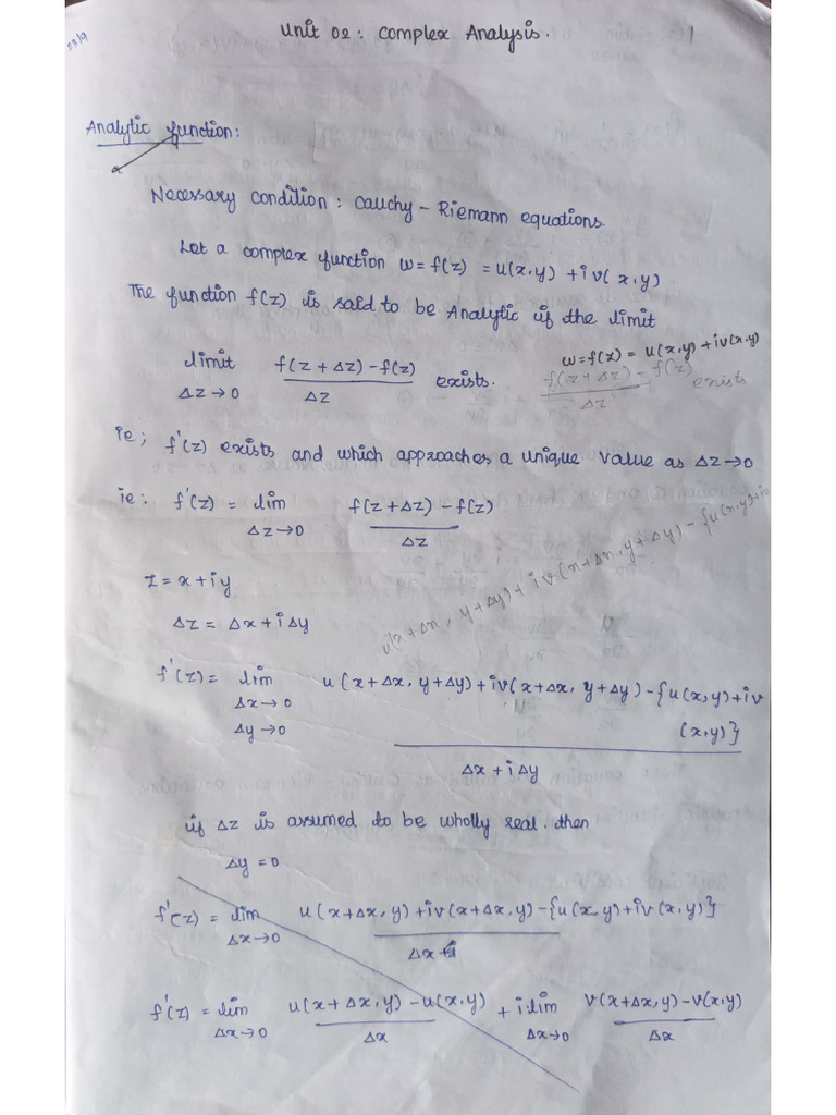 2. Complex Analysis | PDF