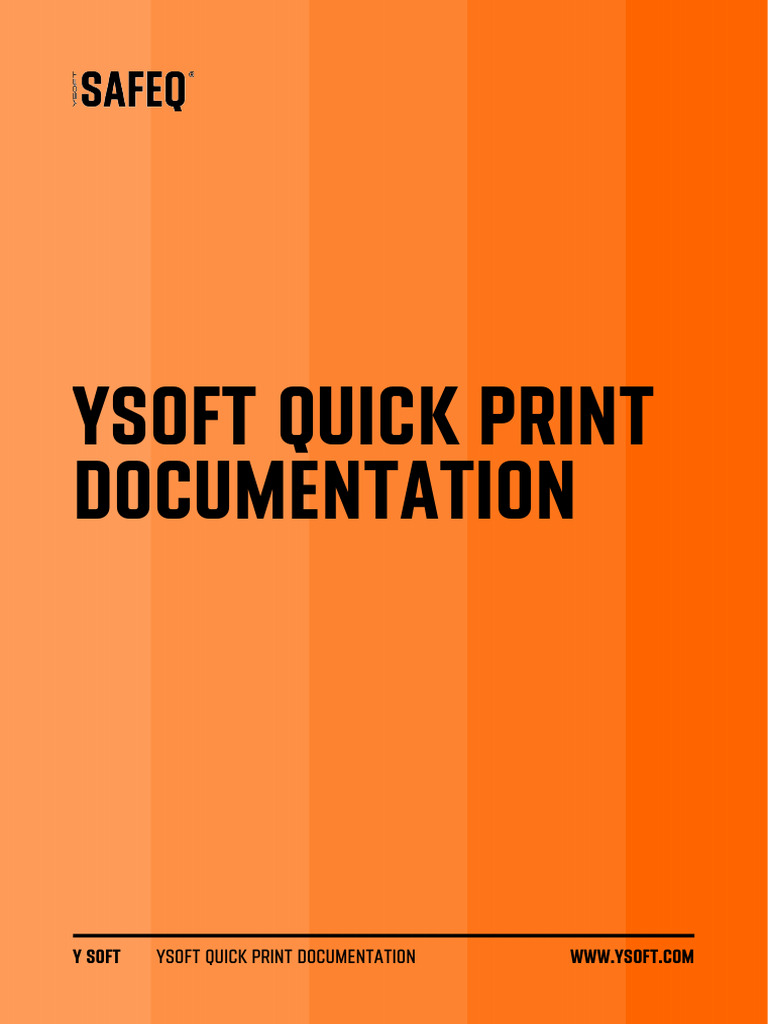 YSoft Quick Print Documentation | PDF | Computer File | 64 Bit Computing