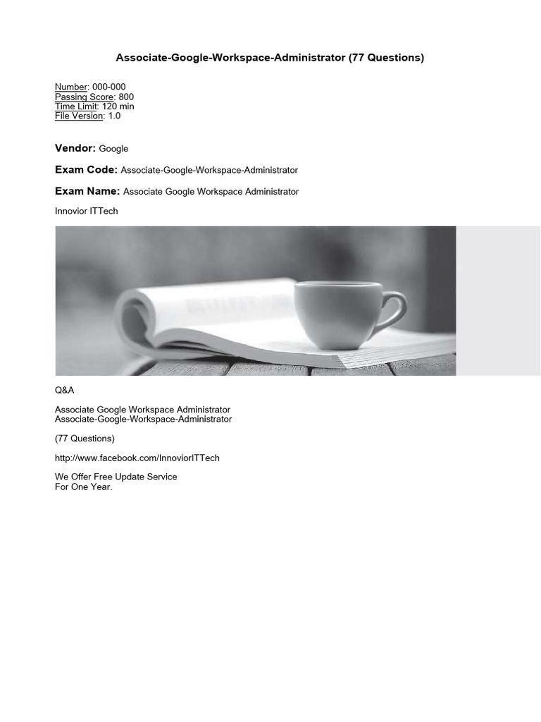 Associate-Google-Workspace-Administrator (77 Questions) | PDF | Email Spam | Gmail