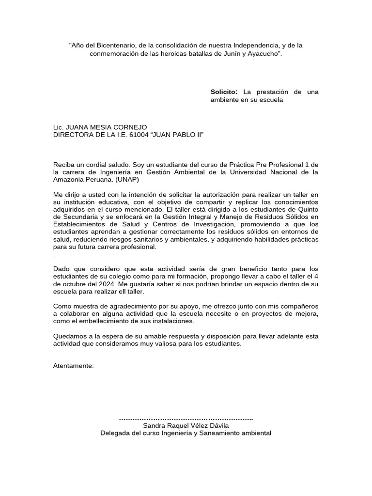 Solicitud de Espacio XD | PDF