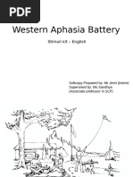 Western Aphasia Battery Sample Test Guide | PDF | Aphasia | Speech