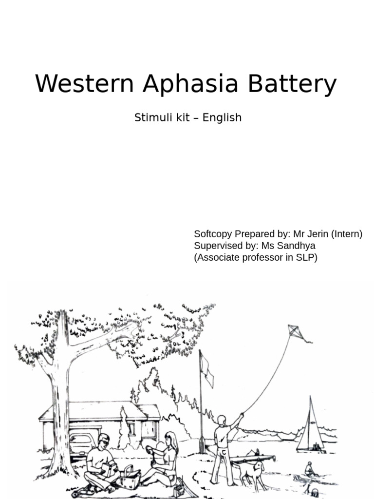Western Aphasia Battery Stimuli Kit | PDF