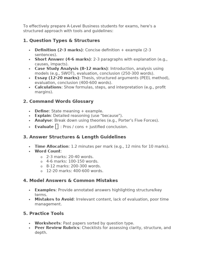 To Effectively Prepare ALevel Exam | PDF | Evaluation | Essays