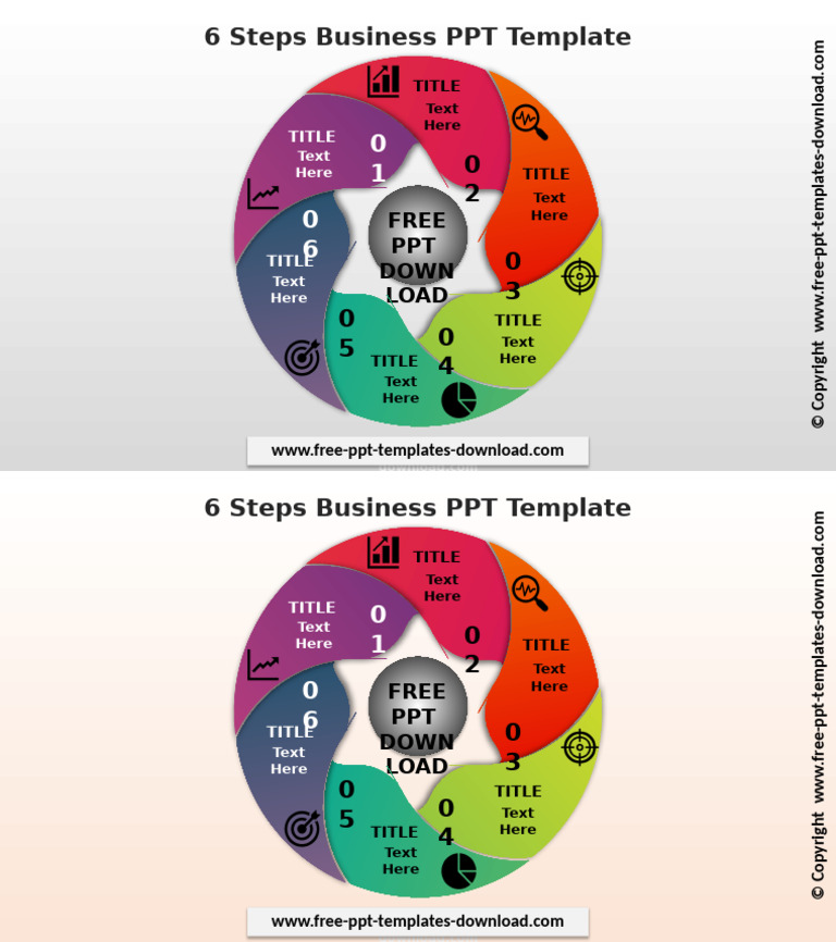 6 Steps Business PPT Template | PDF