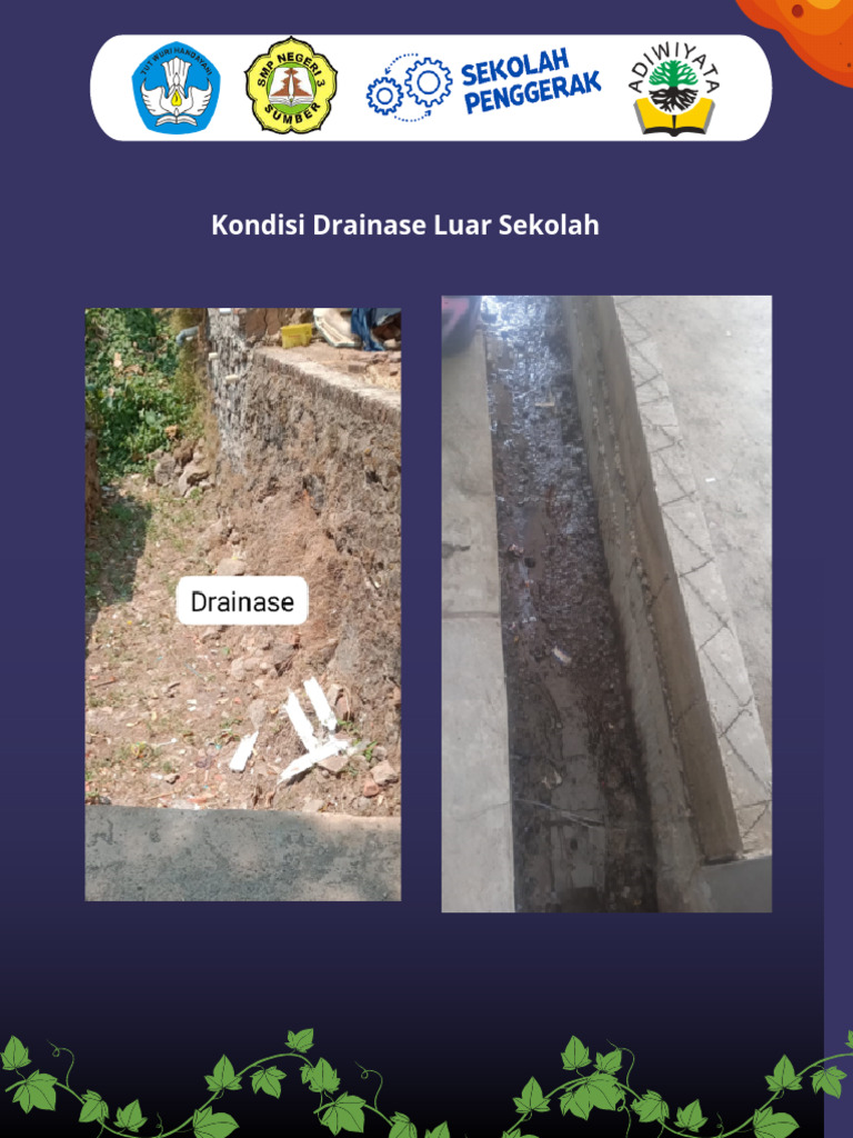 Foto Kondisi Drainase Luar Sekolah | PDF