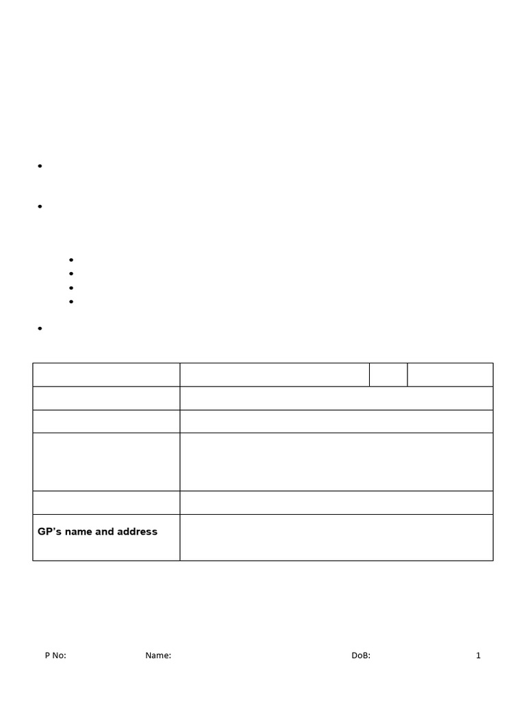 Occupational Therapy Questionnaire | PDF