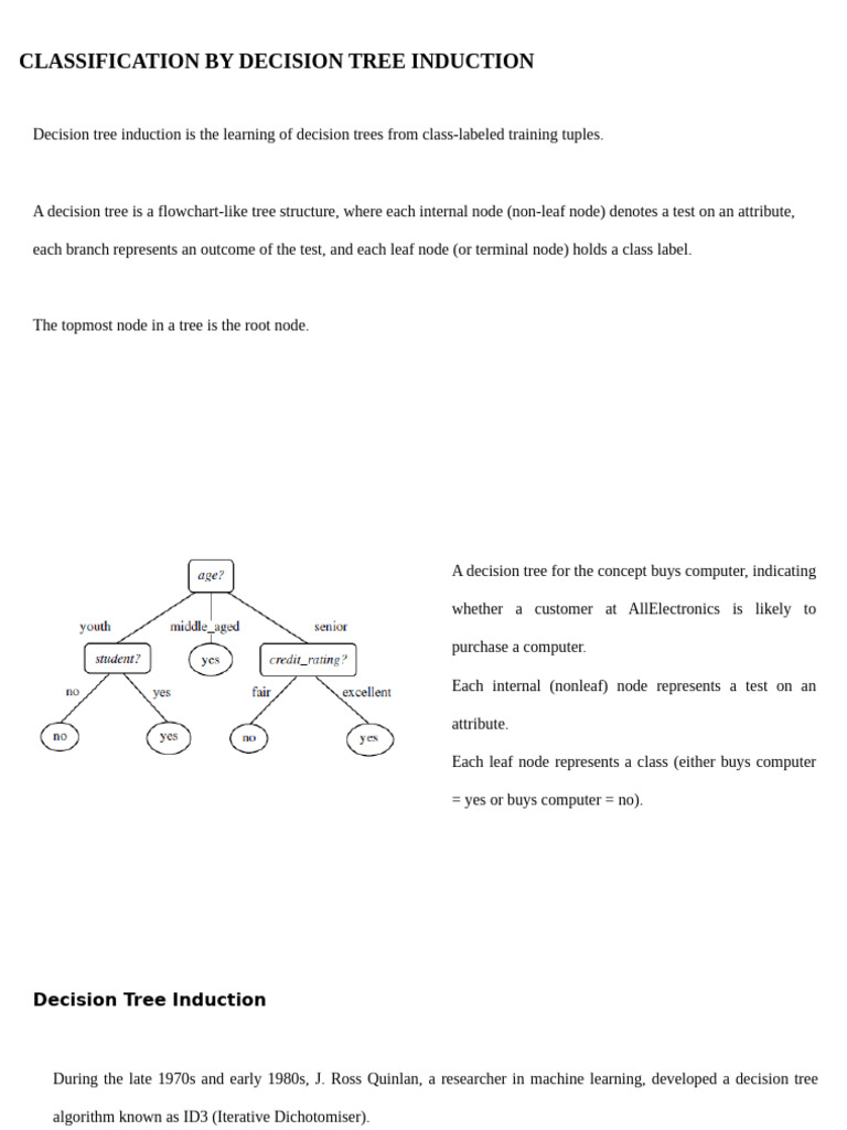 classification-by-decision-tree-induction | PDF | Applied Mathematics | Algorithms And Data ...