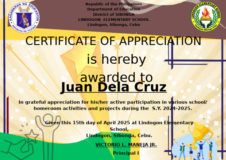 Pta Certificate | PDF