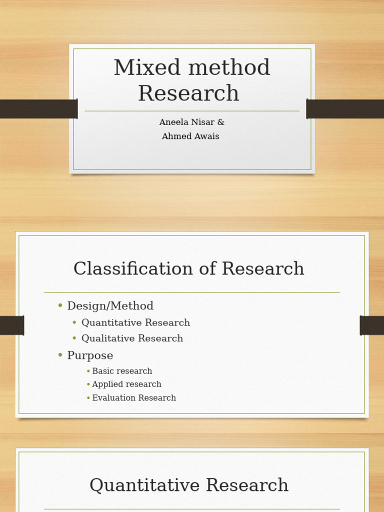 Mixed Methods Research Overview | PDF | Quantitative Research ...