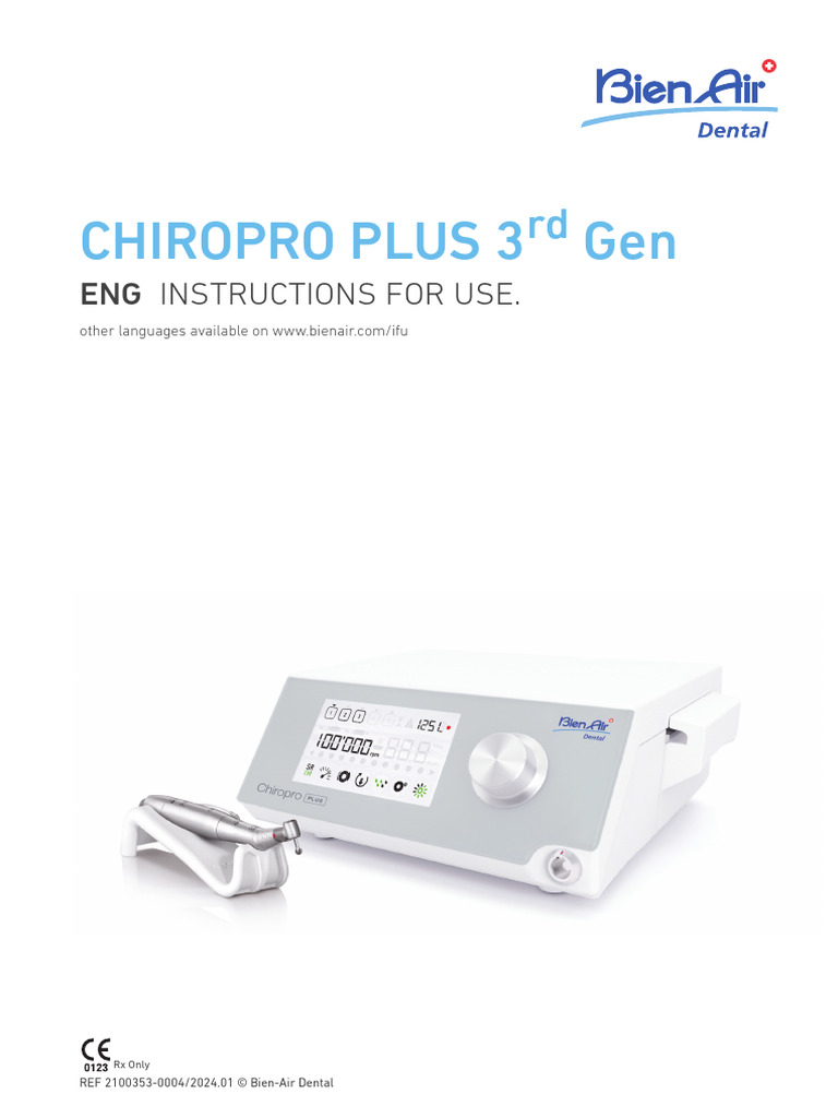 Chiropro 3rd Plus Gen - Manual | PDF | Dentistry | Dental Implant