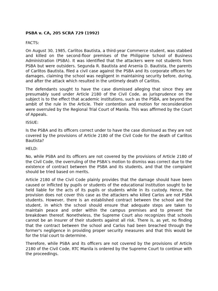 Case Digest 2 | PDF | Lawsuit | Negligence