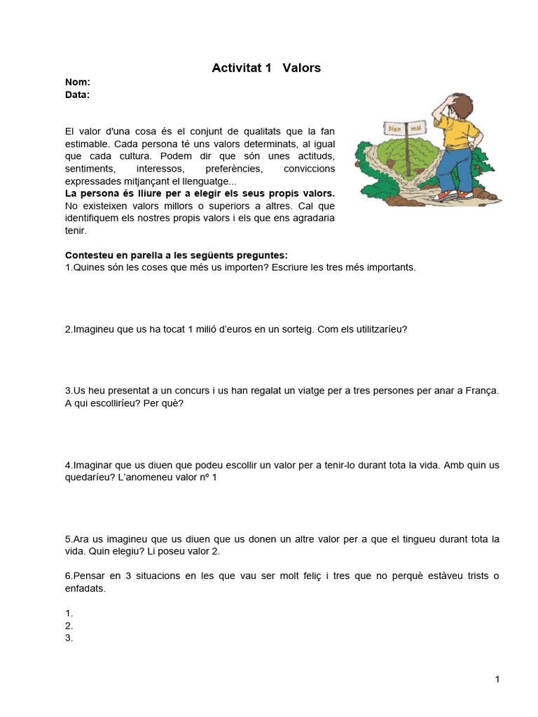 ACTIVITAT 1 ESO 1 | PDF