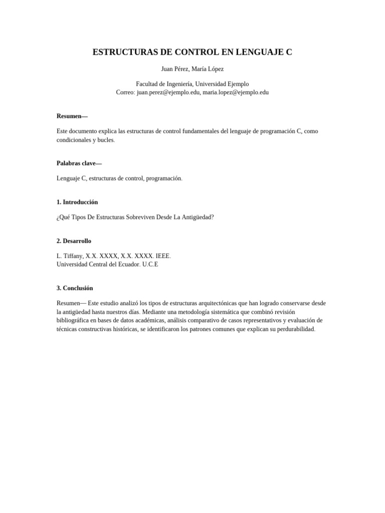 Documento Formato IEEE | PDF