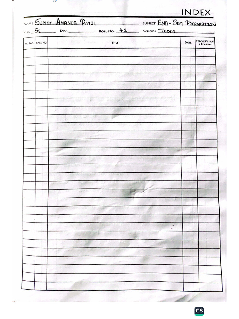 Sumit Patil SS End Sem Preparation Notes | PDF