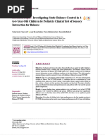 Pediatric Balance Scale - RehabMeasures Database | PDF | Validity ...