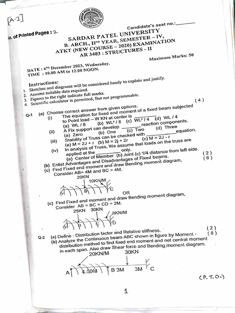 Sem 4 Structure Paper | PDF