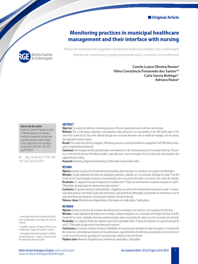 Municipal Healthcare Management | PDF | Health Care | Policy