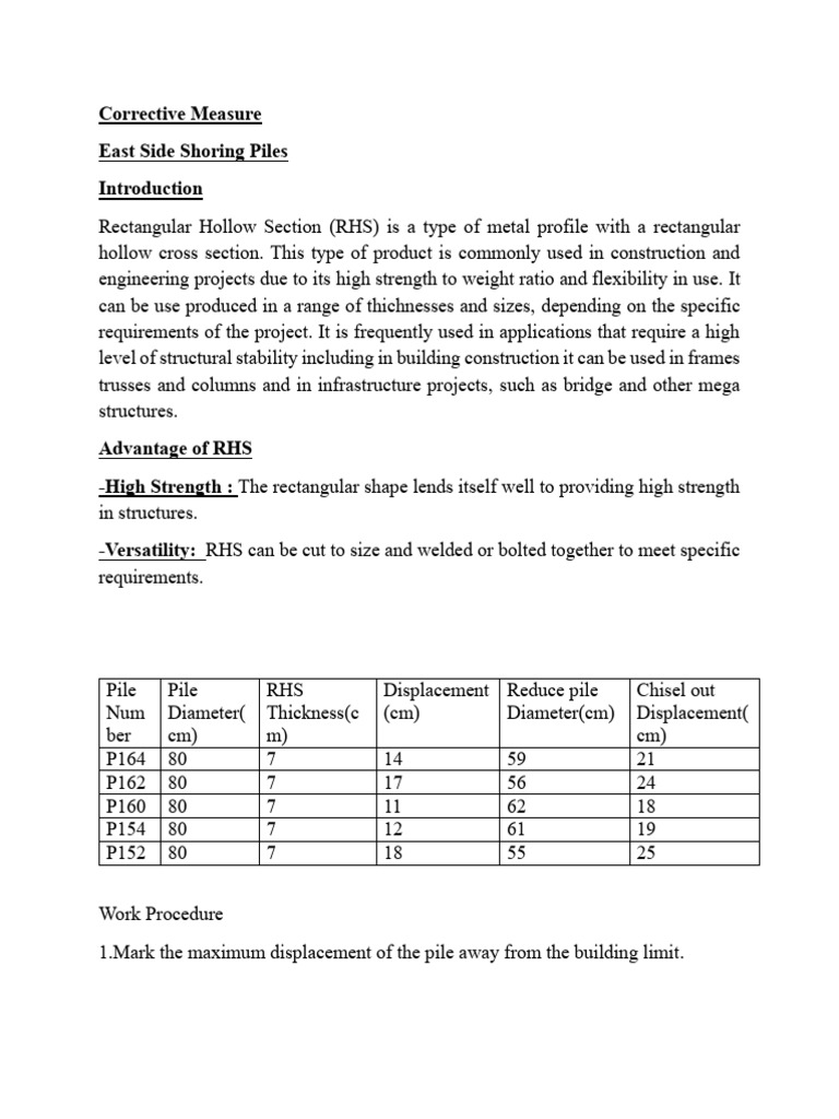 1 RHS Connection of Piles For Corrective Measure For Type | PDF