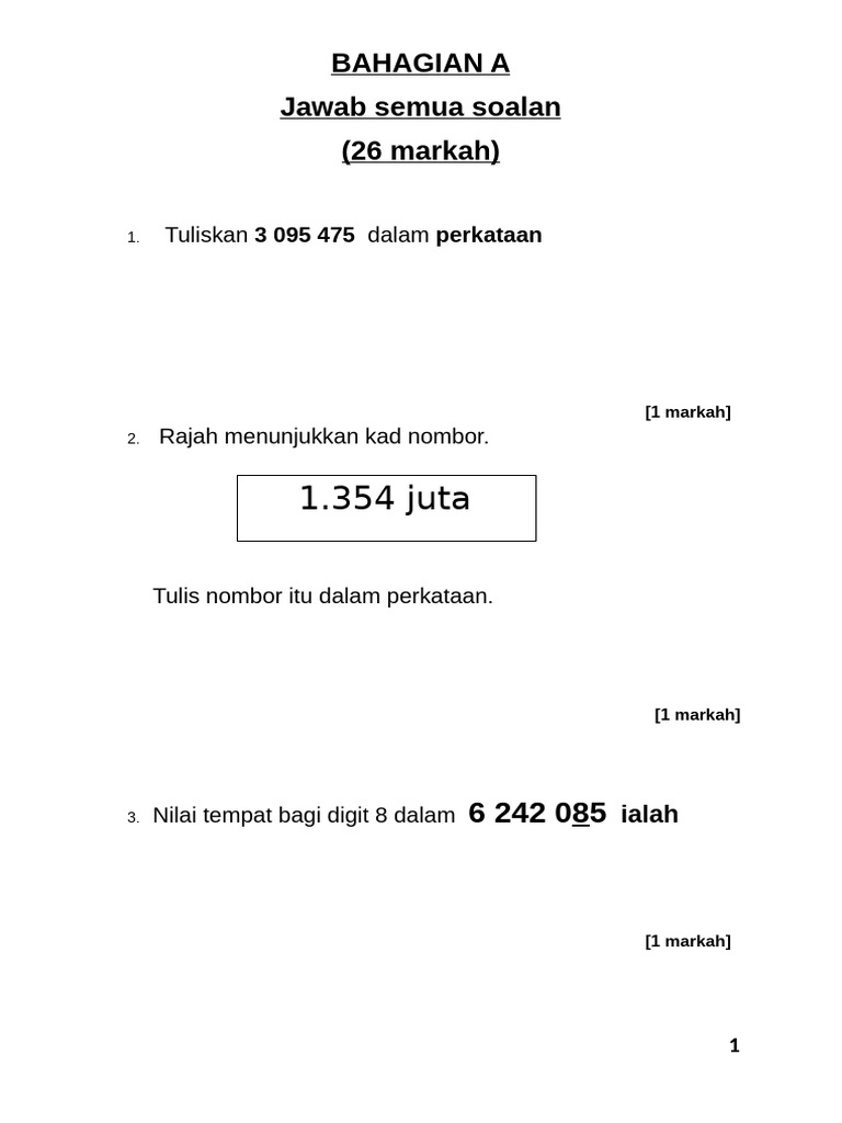 SOALAN mt t6 2024 | PDF